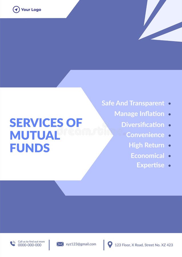 Flyer Design of Services of Mutual Funds Template Stock Vector ...