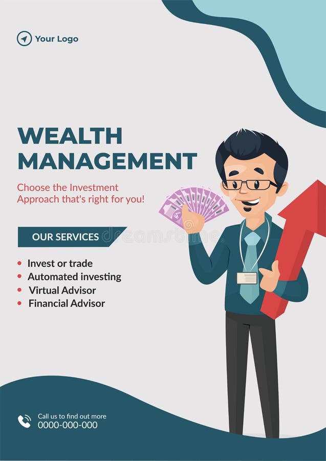 Flyer Design of Wealth Management Stock Vector - Illustration of ...