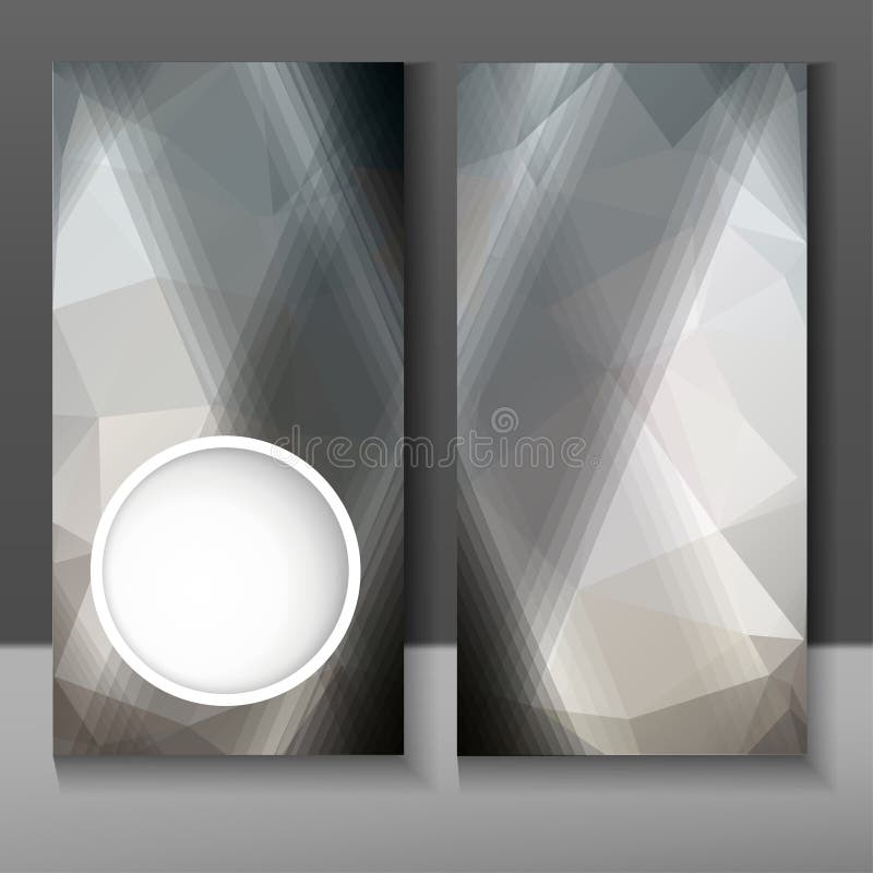 Flyer with an Abstract Geometric Pattern Stock Vector - Illustration of ...