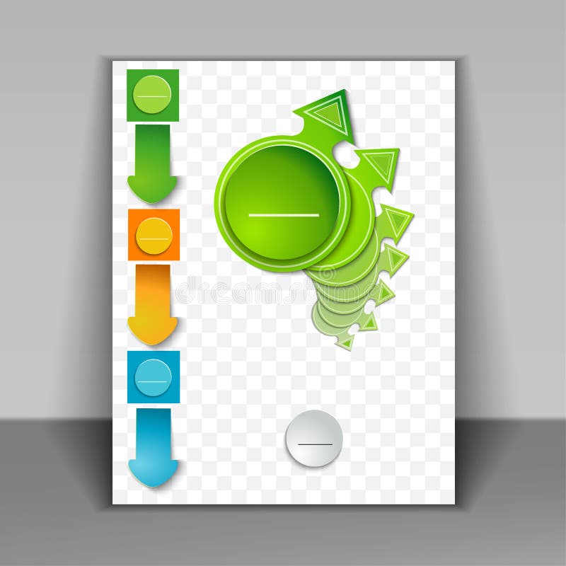 Flyer arrow stock vector. Illustration of modern, leaflet - 49776931