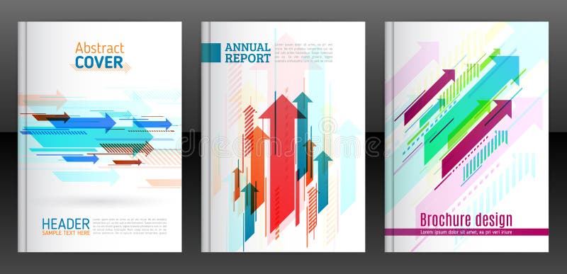 Flyer with Arrows, Stripes Motion and Dynamics. Stock Vector ...