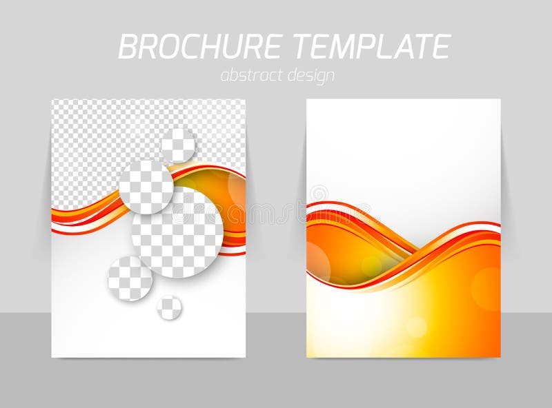 Flyer Back and Front Template Design Stock Vector - Illustration of ...