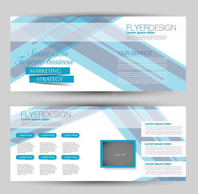 Flyer Banner or Web Header Template Set. Vector Illustration Promotion ...