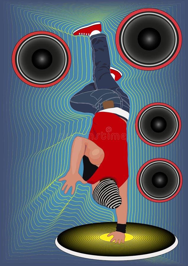 Flyer bboy shows freeze stock vector. Illustration of celebration ...
