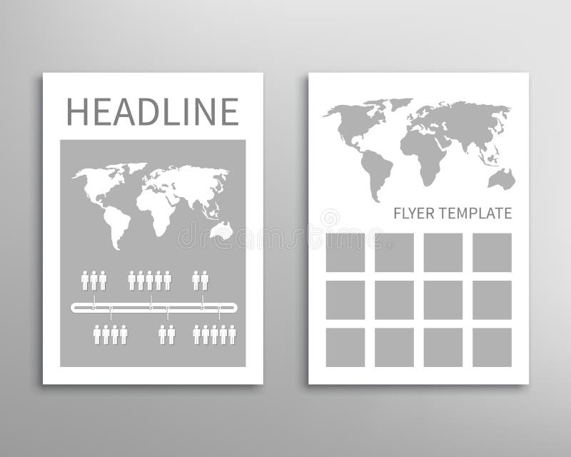 Flyer, Brochure Design Template Stock Vector - Illustration of page ...