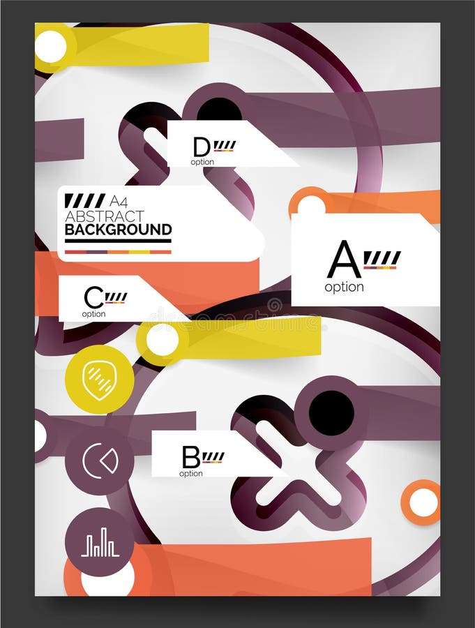 Flyer, Brochure Design Template Stock Vector - Illustration of label ...