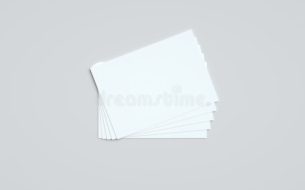 A5 Flyer / Brochure Mock-Up - Multiple Flyers. 3D Illustration Stock ...