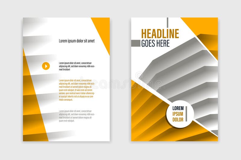 Flyer Business Trendy Corporate Style Vector Design with Front and Back ...