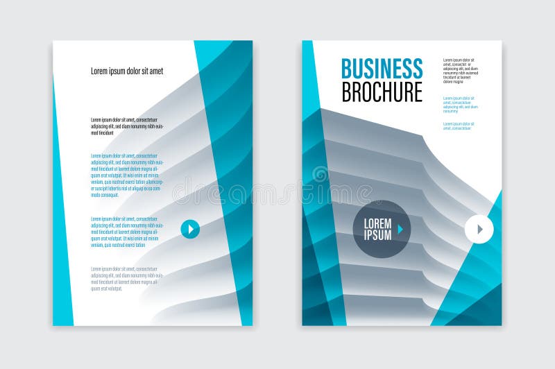 Flyer Business Trendy Corporate Style Vector Design with Front and Back ...