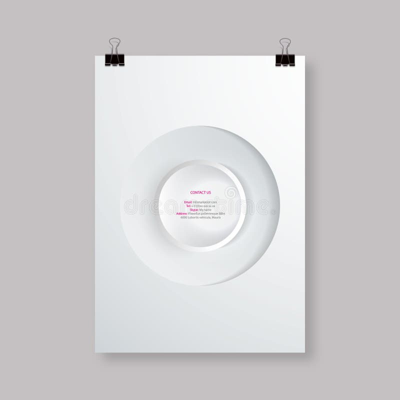 Flyer or Cover Abstract A4 / A3 Poster Template Design with Your Text ...