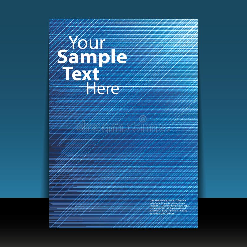 Flyer or Cover Design stock vector. Illustration of brochure - 22023665