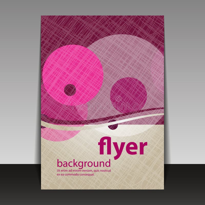 Flyer or Cover Design with Abstract Bubbles Stock Vector - Illustration ...