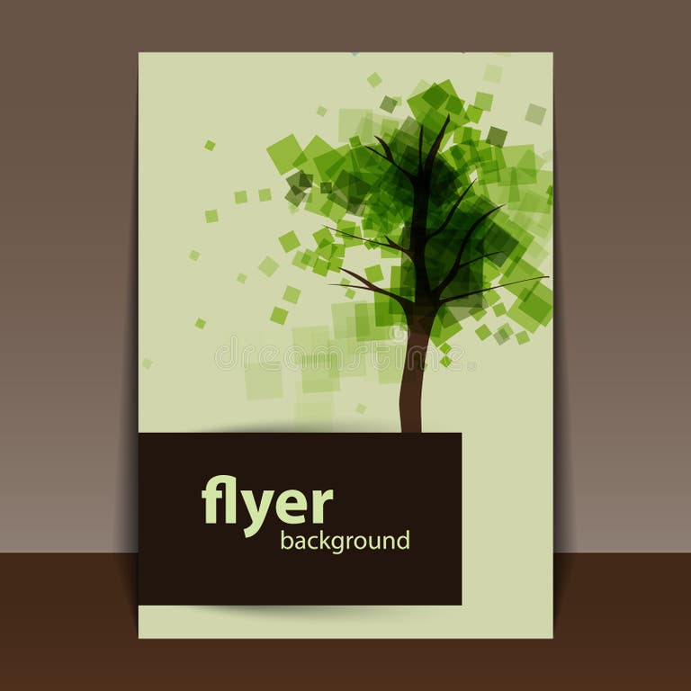 Leaf Flyer Brochure Tree Design Stock Illustrations – 4,619 Leaf Flyer ...