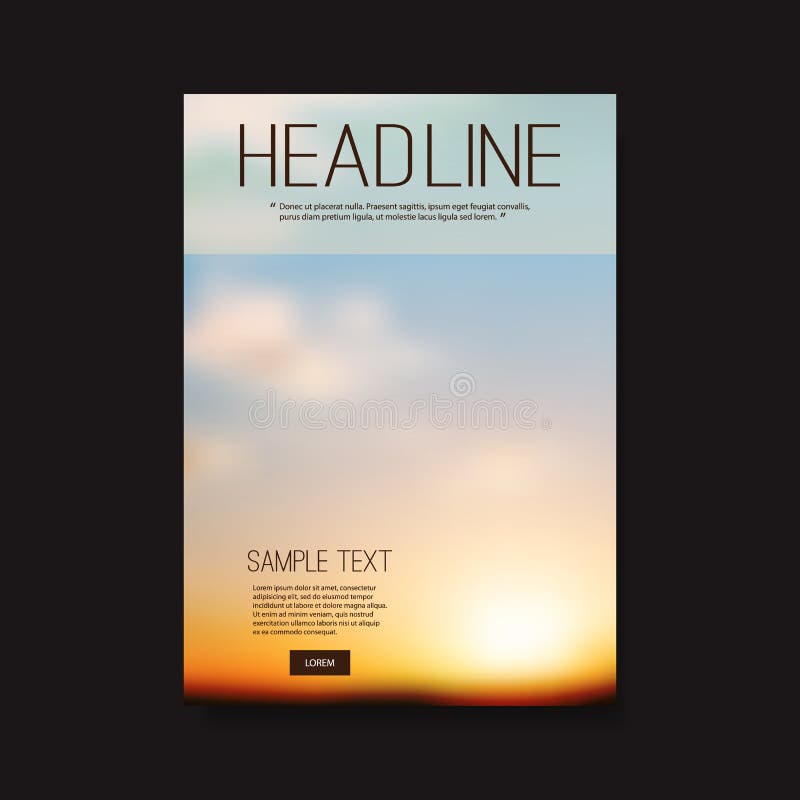 Sunset Menu Design Template Stock Illustrations – 393 Sunset Menu ...