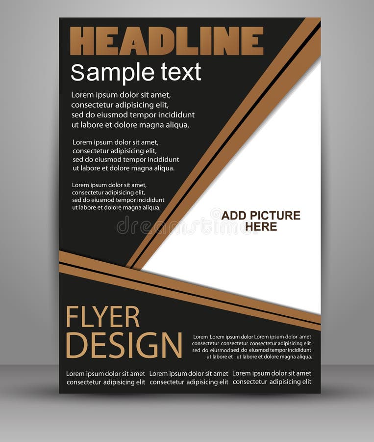 Flyer or Cover Design stock vector. Illustration of modern - 94516135