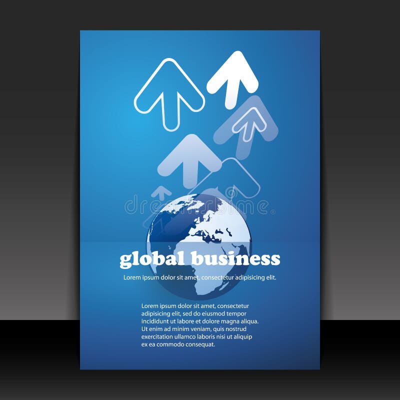 Flyer or Cover Design - Global Business Stock Vector - Illustration of ...