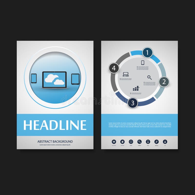 Cloud Computing Flyer Cover Design Stock Illustrations – 93 Cloud ...