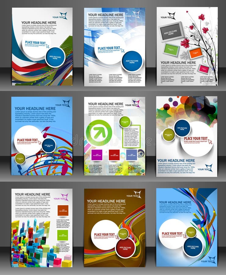 Flyer design stock vector. Illustration of layout, collection - 15324992