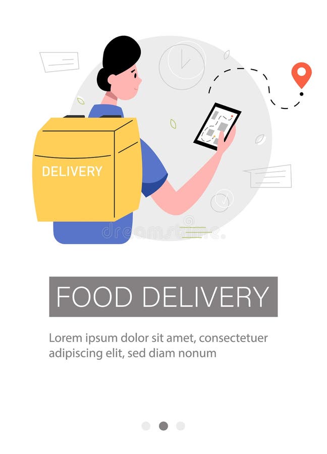 Flyer Design for Delivery Service. the Courier is Looking for a Fast ...