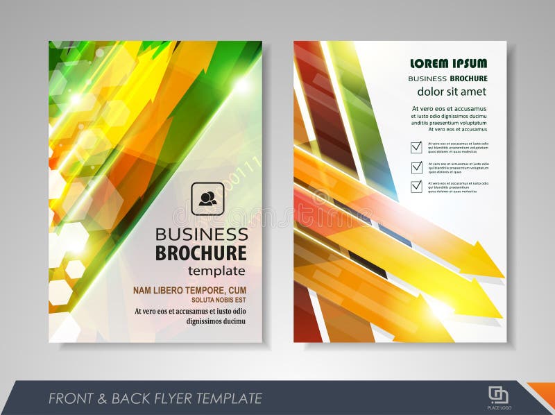 Flyer design layout stock vector. Illustration of booklet - 74484646