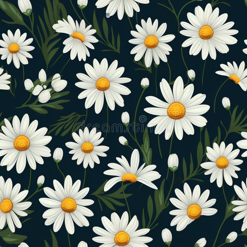 Flyer Design with Modern Daisy Style Stock Illustration - Illustration ...