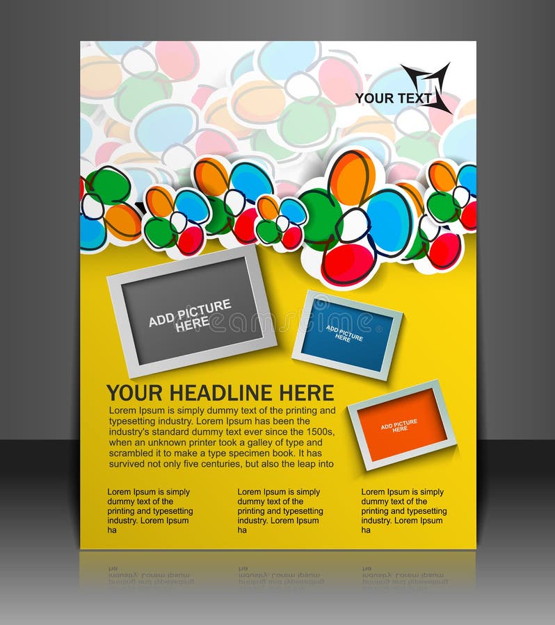 Flyer design stock vector. Illustration of layout, collection - 15324992