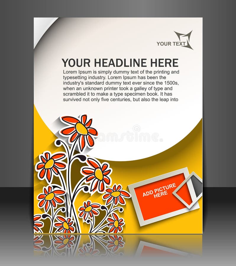 Flyer design stock vector. Illustration of layout, collection - 15324992