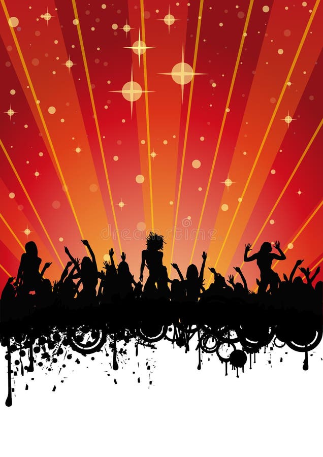 Spring Break Dance Party stock illustration. Illustration of tropical ...