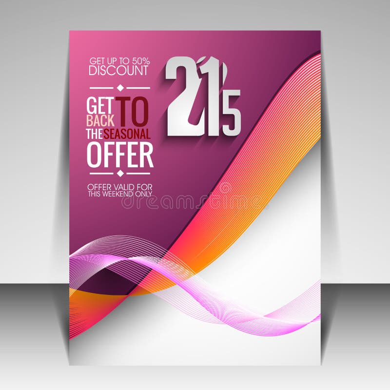 Abstract Flyer Template with Place for Text. Stock Vector ...