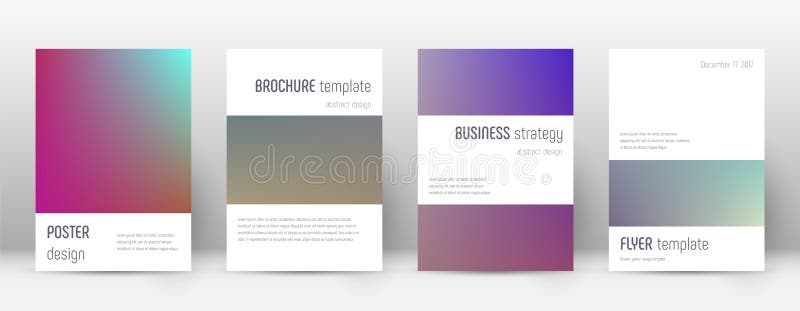Flyer Layout. Minimalistic Authentic Template for Stock Vector ...