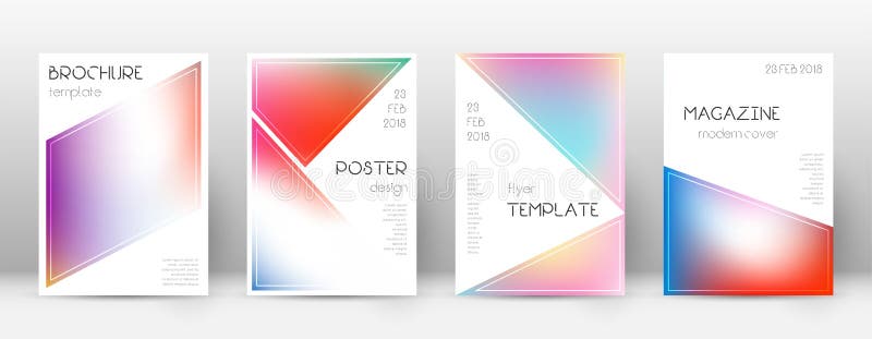 Flyer Layout. Triangle Magnetic Template for Broch Stock Vector ... Flyer Layout. Triangle Magnetic Template for Broch Stock Vector ...