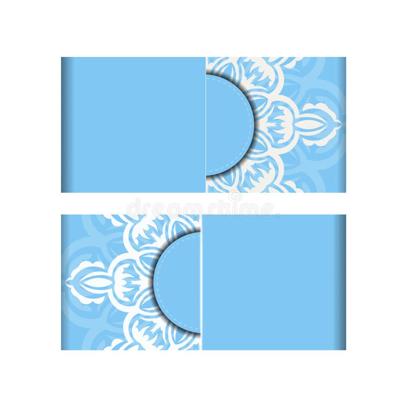 The Flyer is Light Blue with an Old White Pattern and is Ready for ...