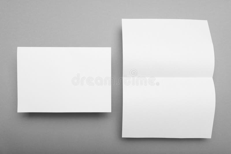 A5 Flyer Mockup Paper Brochure Stock Image - Image of hold, design ...