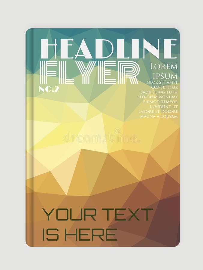 Flyer with Ornament. Vector Illustration. Stock Vector - Illustration ...