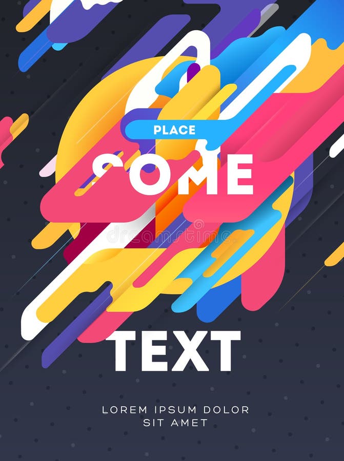 Flyer or Poster Minimalistic Flat Design. Modern Diagonal Abstract ...