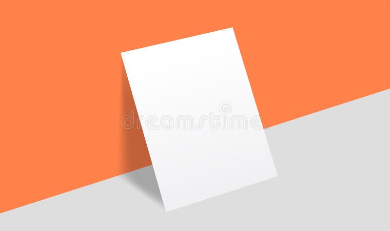 Flyer Poster Standing Isolated Mockup Brand Identity Presentation ...