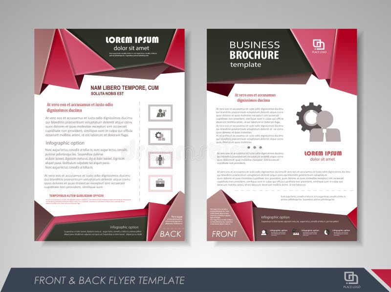 Flyer Presentation Template Stock Vector - Illustration of business ...