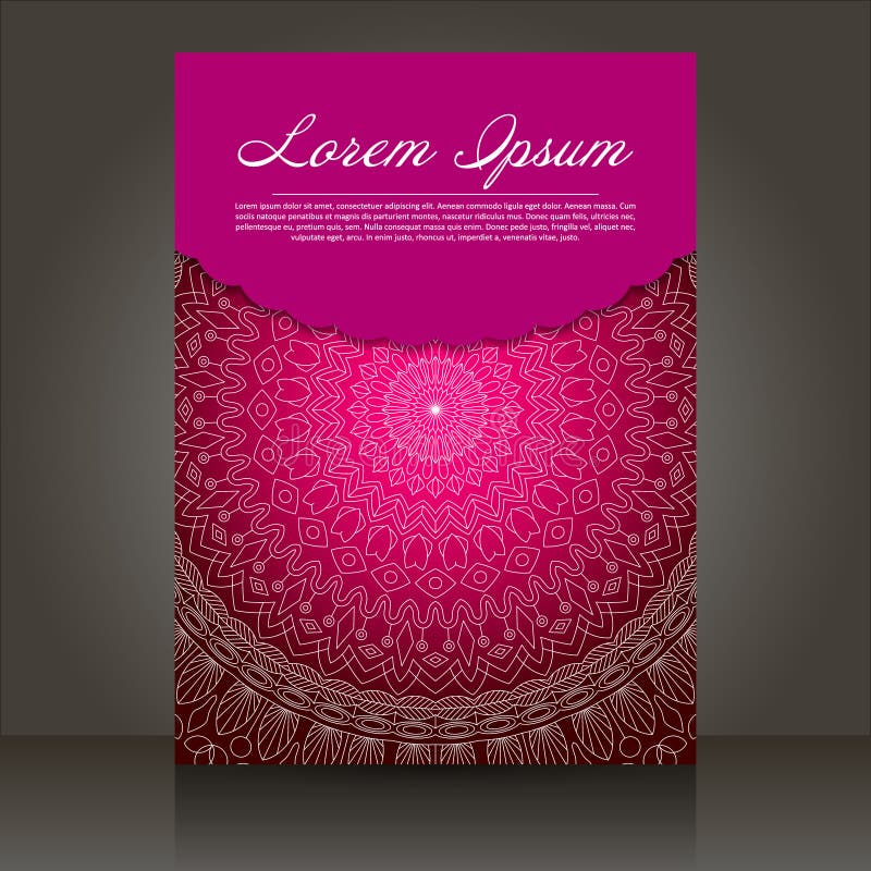 Flyer for publication stock illustration. Illustration of banner - 48897319