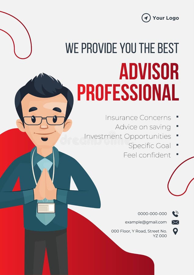 Flyer Design of Best Advisor Professional Template Stock Vector ...