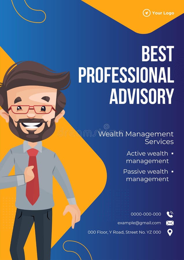 Flyer Design of Best Professional Advisory Stock Vector - Illustration ...