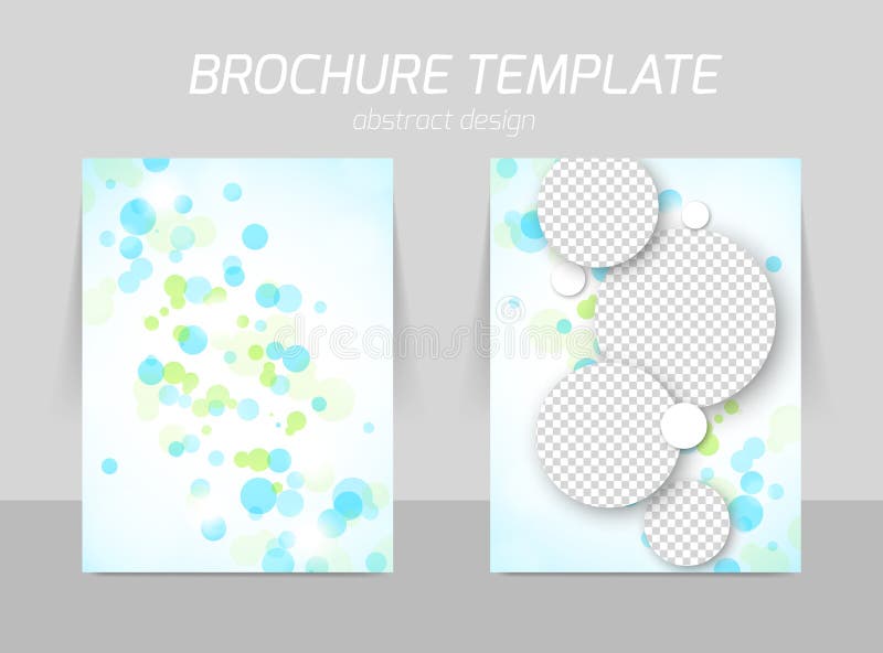 Flyer Template Back and Front Design Stock Vector - Illustration of ...