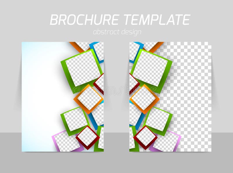 Flyer Template Back and Front Design Stock Vector - Illustration of ...