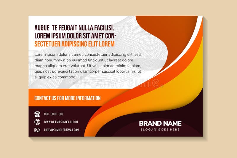 Flyer Template Design with Headline is Custom Dummy Text. Space of Text ...