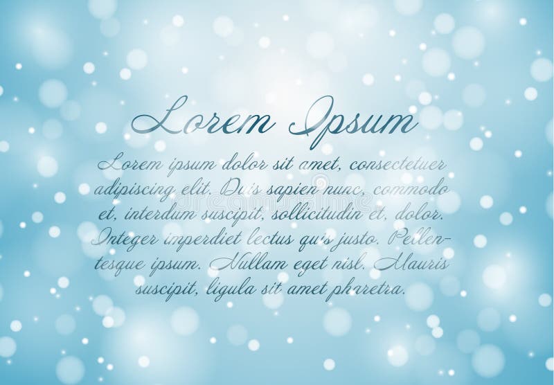 Flyer Template with Falling Snow Effect Stock Vector - Illustration of ...