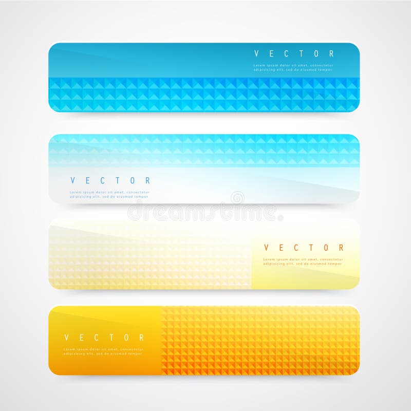 Flyer Template Header Design Stock Vector - Illustration of shape ...