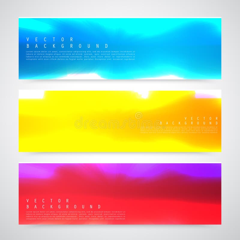 Flyer Template Header Design Stock Vector - Illustration of blank ...