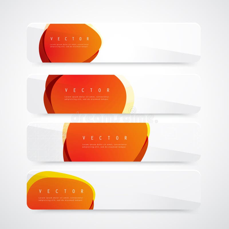 Flyer Template Header Design Stock Vector - Illustration of magazine ...