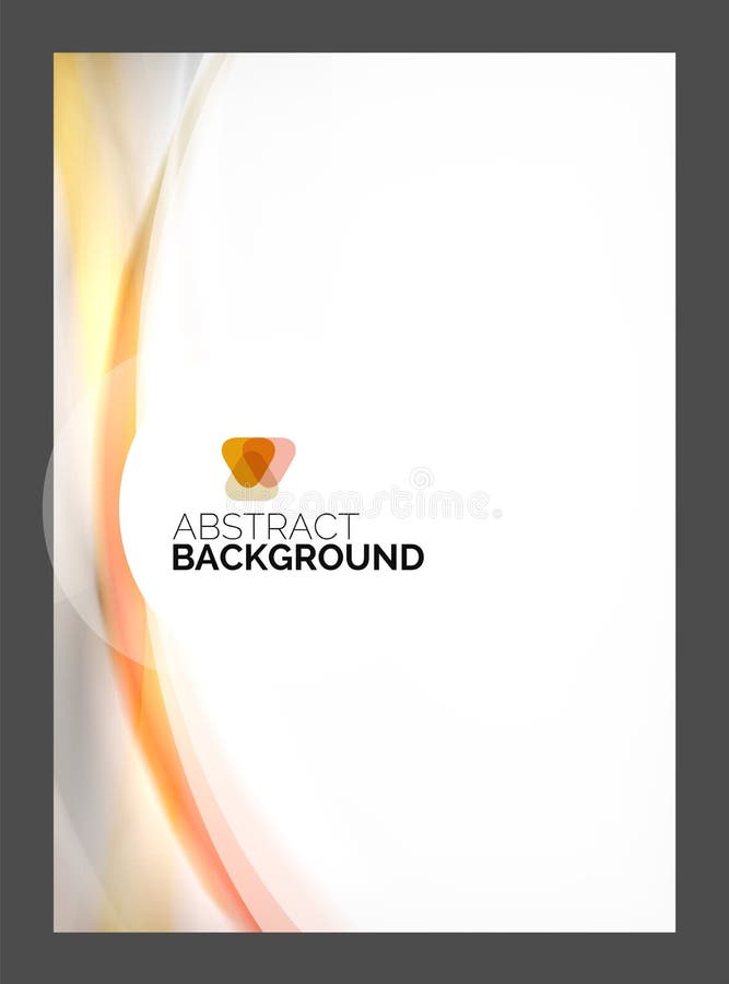 Flyer template stock vector. Illustration of frame, flowing - 46865679