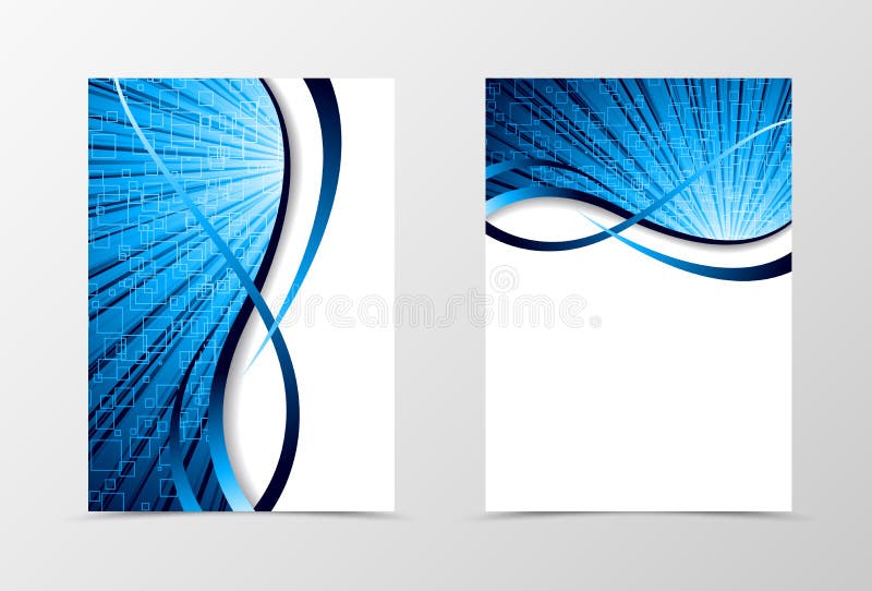 Flyer Template Spectrum Design Stock Vector - Illustration of flow ...