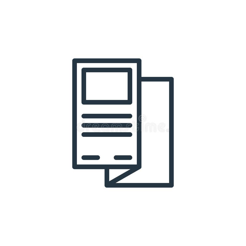 Flyer Vector Icon. Flyer Editable Stroke. Flyer Linear Symbol for Use ...